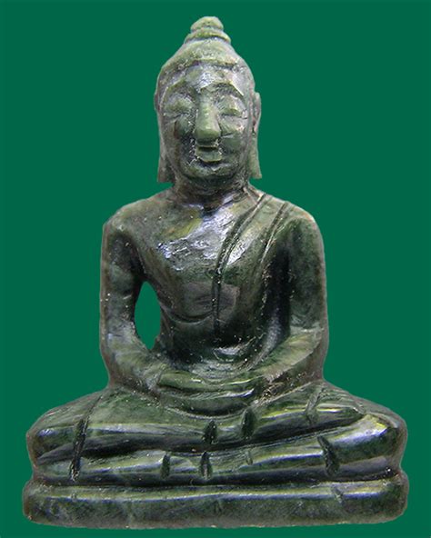 พระแก้วมรกตเนื้อหยก หลวงปู่เรือง เขาสามยอด ลพบุรี พระเครื่อง พระแท้ Webpra เว็บ พระ คอม