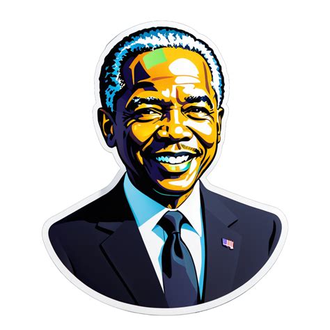 I Made An Ai Sticker Of A Black President