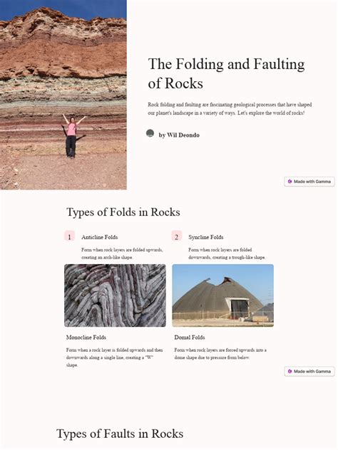 The Folding And Faulting Of Rocks Pdf Fault Geology Geology