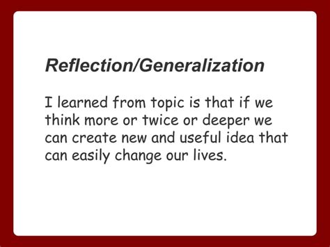 Creative Thinking And Metacognition Presentation Report Pptx