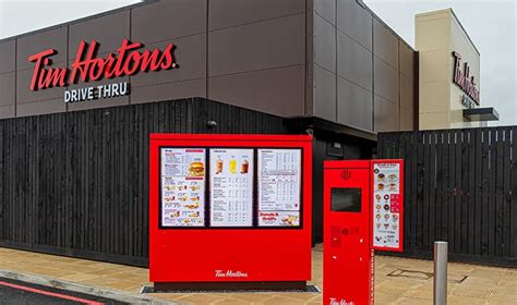 Grand Opening Popular Canadian Restaurant Chain Tim Hortons Opens In