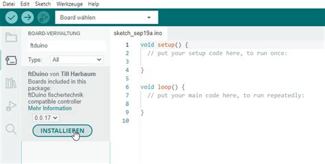ftDuino Arduino für fischertechnik