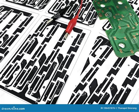 Printed Circuit Board Layout Stock Photo Image Of Macro Board 106451876