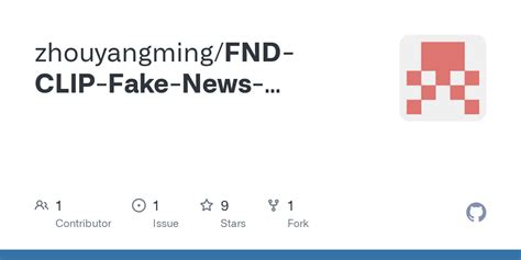 Fnd Clip Fake News Detectionclippy At Main · Zhouyangmingfnd Clip