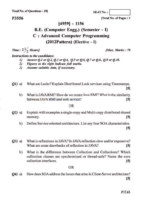 sppu b e cse advanced computer programming may 2016 question paper