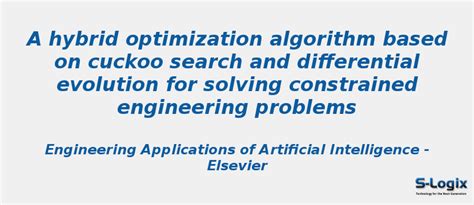 A Hybrid Optimization Algorithm Based On Cuckoo Search S Logix