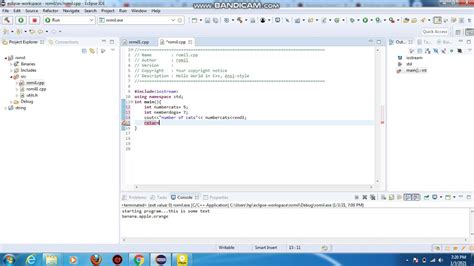 VARIABLES IN C USING ECLIPSE IDE YouTube
