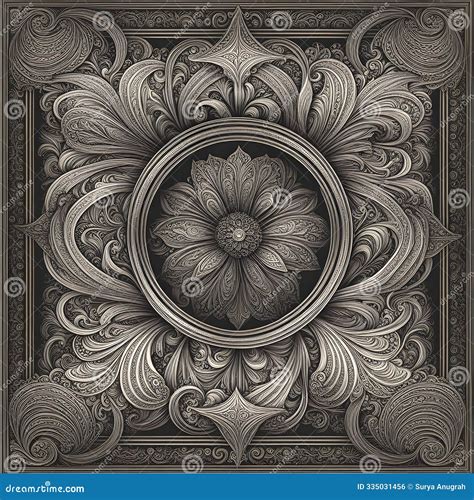 Monochromatic Abstract Wave Pattern With Fine Parallel Lines Stock Illustration Illustration