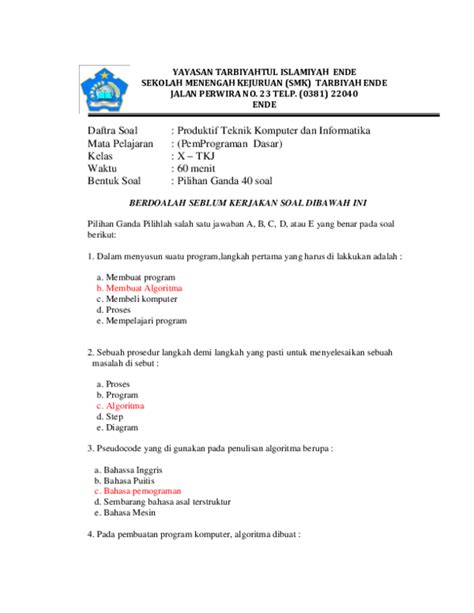 Inilah Pada Saat Pembuatan Program Komputer Algoritma Dibuat