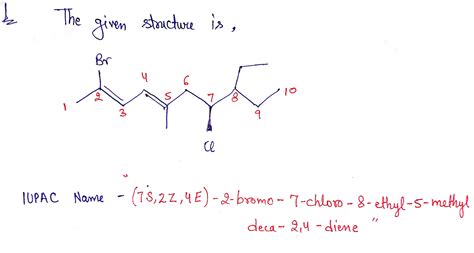 Solved What Is The Iupac Name Of The Following Compound Use Proper Course Hero