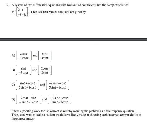 Solved A System Of Two Differential Equations With Chegg