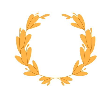 Римский лавровый венок из лаврового листа Круг награды для победителей Золотой символ победы