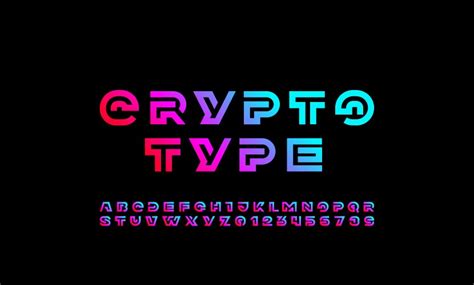 Modern Font Digital Alphabet From Segment Line Vector Image