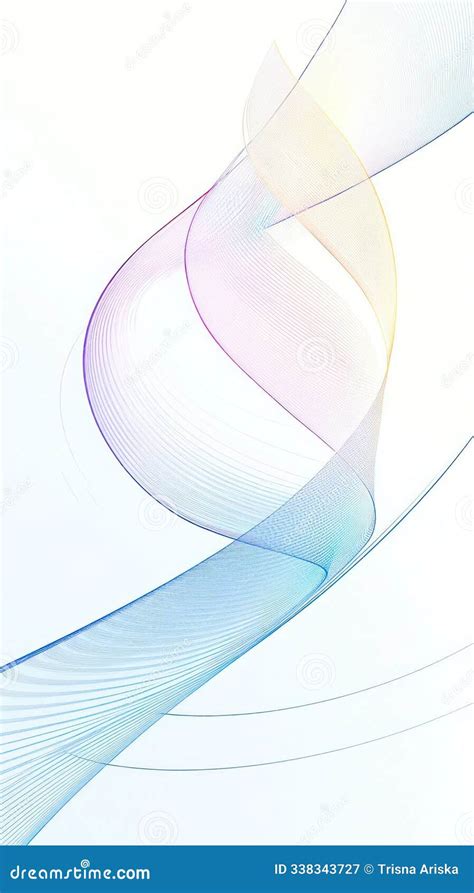 Abstract Flowing Lines In Soft Colors Create A Serene And Modern Visual