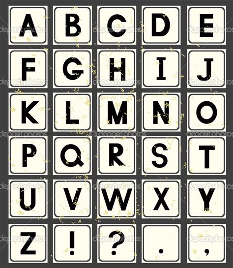 Alphabet Squares Printable