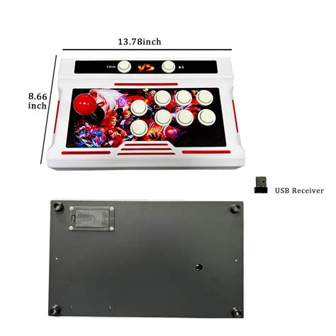 Regiisjoy Wireless Arcade Game Console Controller 2 4g Bluetooth Usb