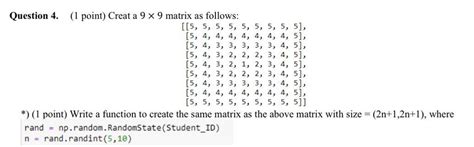 Create A Matrix By Numpy Stack Overflow