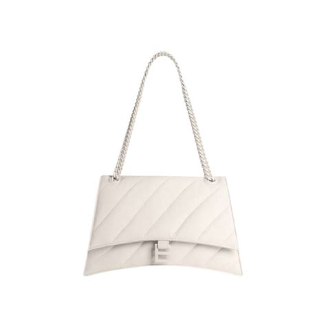 발렌시아가 크러쉬 미디움 체인 백 퀼티드 베이지 Balenciaga Kream