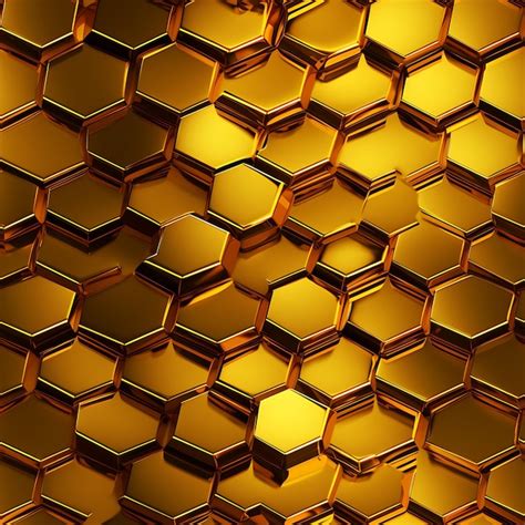 Premium Photo Honeycomb Texture Seamless Pattern