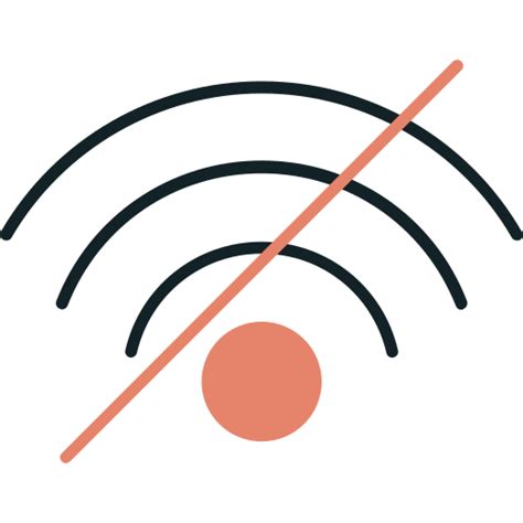 No Wifi Signal Generic Color Outline Icon