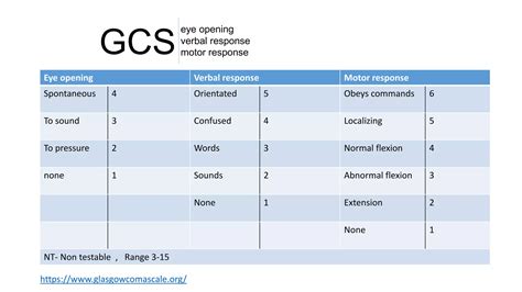 Glasgow Coma Scale Pptx