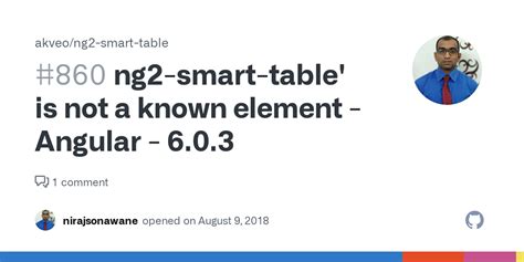 Ng2 Smart Table Is Not A Known Element Angular 603 · Issue 860