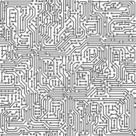 Background Of Electronic Circuits Pattern Stock Vector Illustration Of Engineering Chip