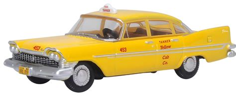 Oxford Diecast Tanner Yellow Cab Co S California Plymouth Belvedere