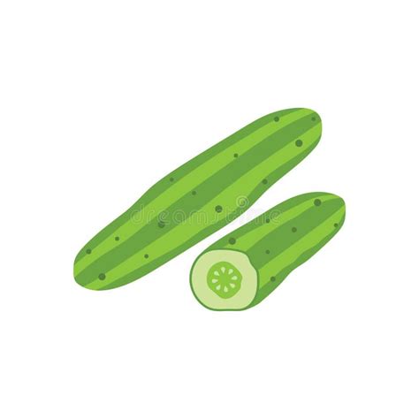 Cucumber Logo Vector Icon Simple Illustration Design Stock Vector