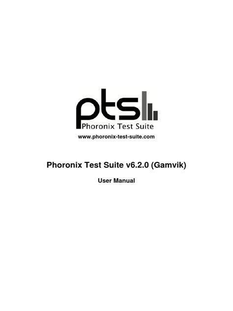 Phoronix Test Suite Pdf Linux Php
