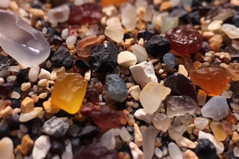 Premium AI Image Microscope View Of Microplastics In Soil Created With Generative Ai