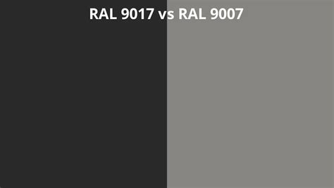 Ral 9017 Vs 9007 Ral Colour Chart Uk