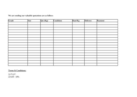 Quatation Format Pdf