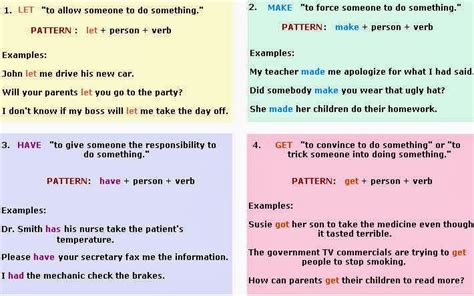 Tinas English Class Grammar 6 Causative Form