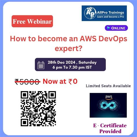 Allpro Trainings On Linkedin Allpro Learning Freewebinar Awsdevops Aws Awscloud Devops