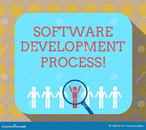Word Writing Text Software Development Process Business Concept For Process Of Developing A