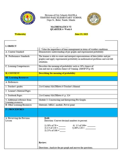 Understanding Probability And Pie Graphs Pdf Probability Learning