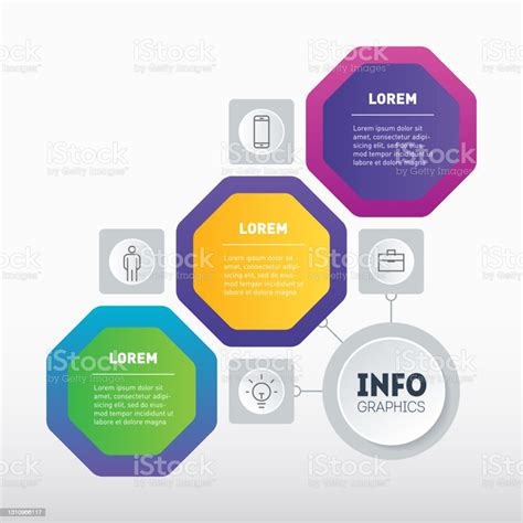 기술 또는 교육 프로세스의 인포그래픽은 세 단계로 진행됩니다 슬라이드 또는 브로셔 디자인 비즈니스 프리젠 테이션 3 옵션과 4
