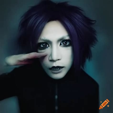 Portrait Of A Visual Kei Artist With Intense Gaze