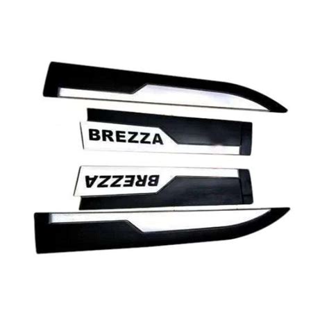 Luxurious New Brezza Side Cladding Black And Silver Color