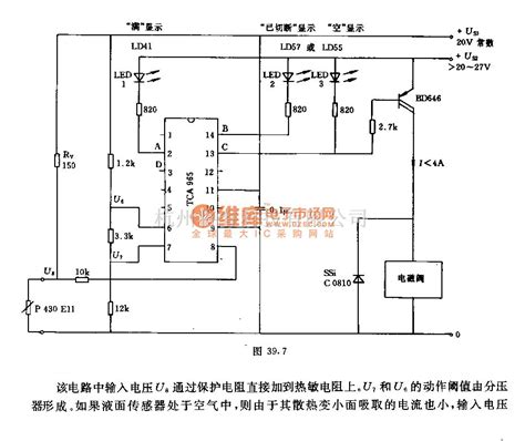 保护电路中的采用热敏电阻的液面安全报警电路 将睿