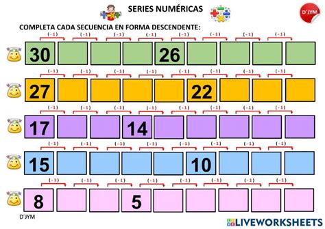 Numeración Online Exercise For Elemental Live Worksheets
