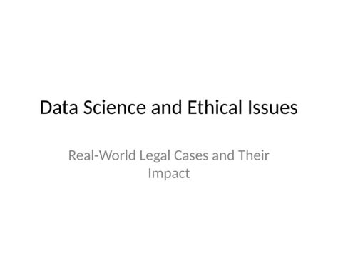 Data Scienceethicalissuescasespptx