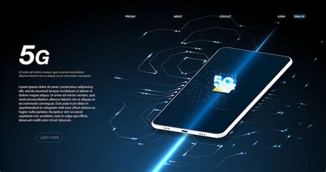 등각 투영 평면 디자인 벡터 일러스트 레이 션 5g 고속 기술 개념입니다 프리미엄 벡터