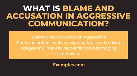 19 Blame And Accusation In Aggressive Communication Examples