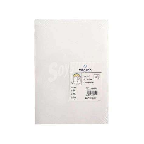 Canson Cartulina 15 Hojas A4 Canson Blanca