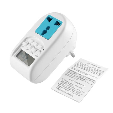 Bw Digital Energy Saving Timer Programmable Electronic Timer Plug Eu