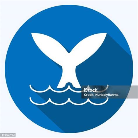 아이콘 고래 해산물 기호에 적합합니다 긴 그림자 스타일 편집 가능한 간단한 디자인 디자인 템플릿 벡터 간단한 그림 개념에 대한 스톡 벡터 아트 및 기타 이미지 Istock