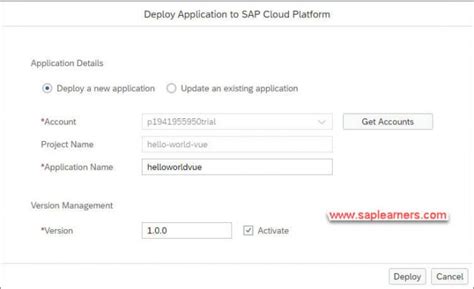 How To Deploy Vuejs Applications In Sap Btp