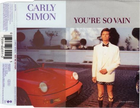 Carly Simon Youre So Vain Cd Single Reissue 1991 [r5252675